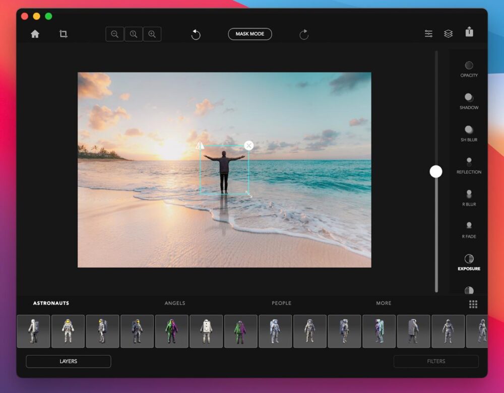 Humans Photo Editor 2.7 - 風景写真の中に「人物」をCG合成するアプリ - 新しもの好きのダウンロード