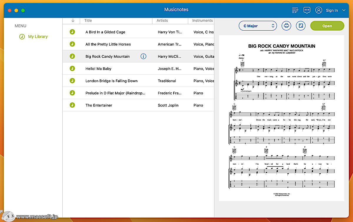 Musicnotes Sheet Music Player 1.5.2 - 楽譜サイト「Musicnotes」向けの楽譜ビューア - 新しもの ...