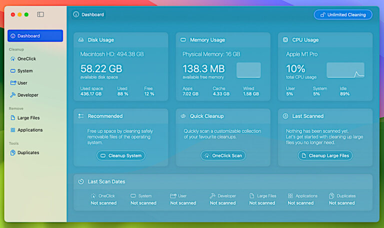 Disk Diag 2.0.6 - オールインワンのディスククリーナー - 新しもの好きのダウンロード