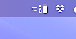 Activity Bar 4.1.7 - CPU、メモリ、ネットワーク、ストレージなどの情報をメニューバーに表示 - 新しもの好きのダウンロード