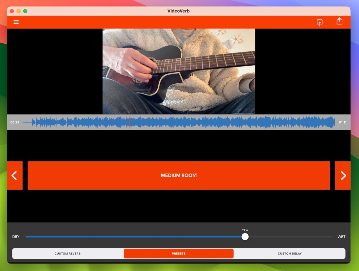 VideoVerb 3.2 - 動画の音声にリバーブ／ディレイを追加 - 新しもの好きのダウンロード