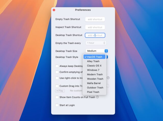 Trash Buddy Plus 1.05 - デスクトップの好きな場所にゴミ箱を配置できる - 新しもの好きのダウンロード